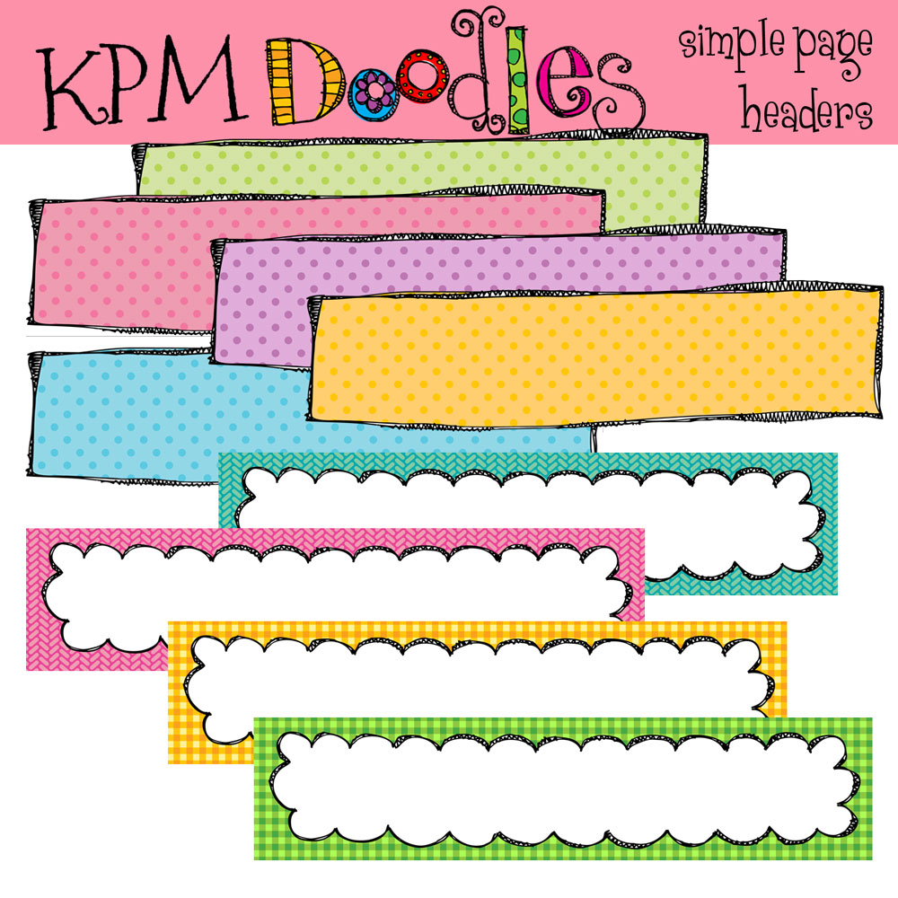 KPM Doodles: Page Headers