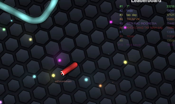 Chơi game Slither.io - trò chơi rắn săn mồi online hay nhất | games2nguoi