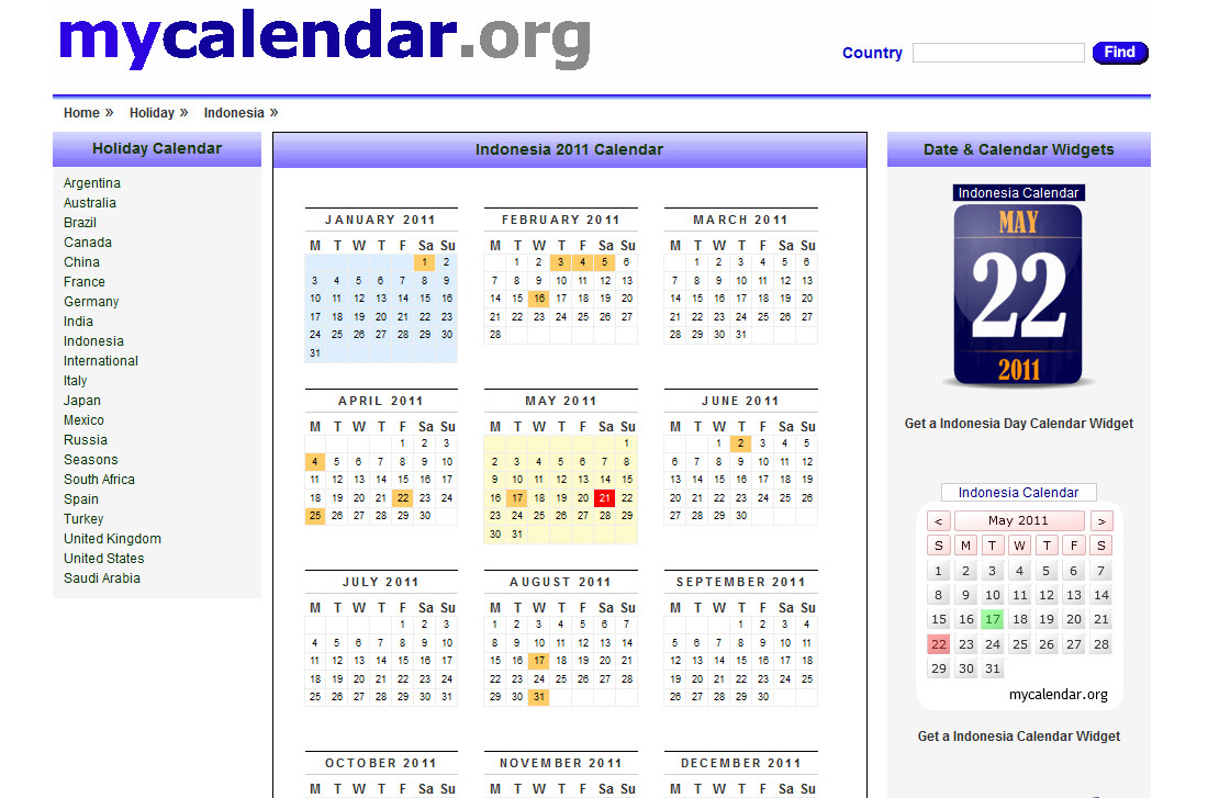 Menampilkan Kalender Dengan My Calendar