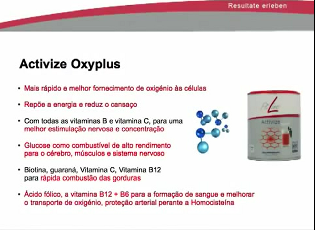 TENHA UMA VIDA MAIS SAUDÁVEL COM NUTRIÇÃO CELULAR: FitLine activize Oxyplus