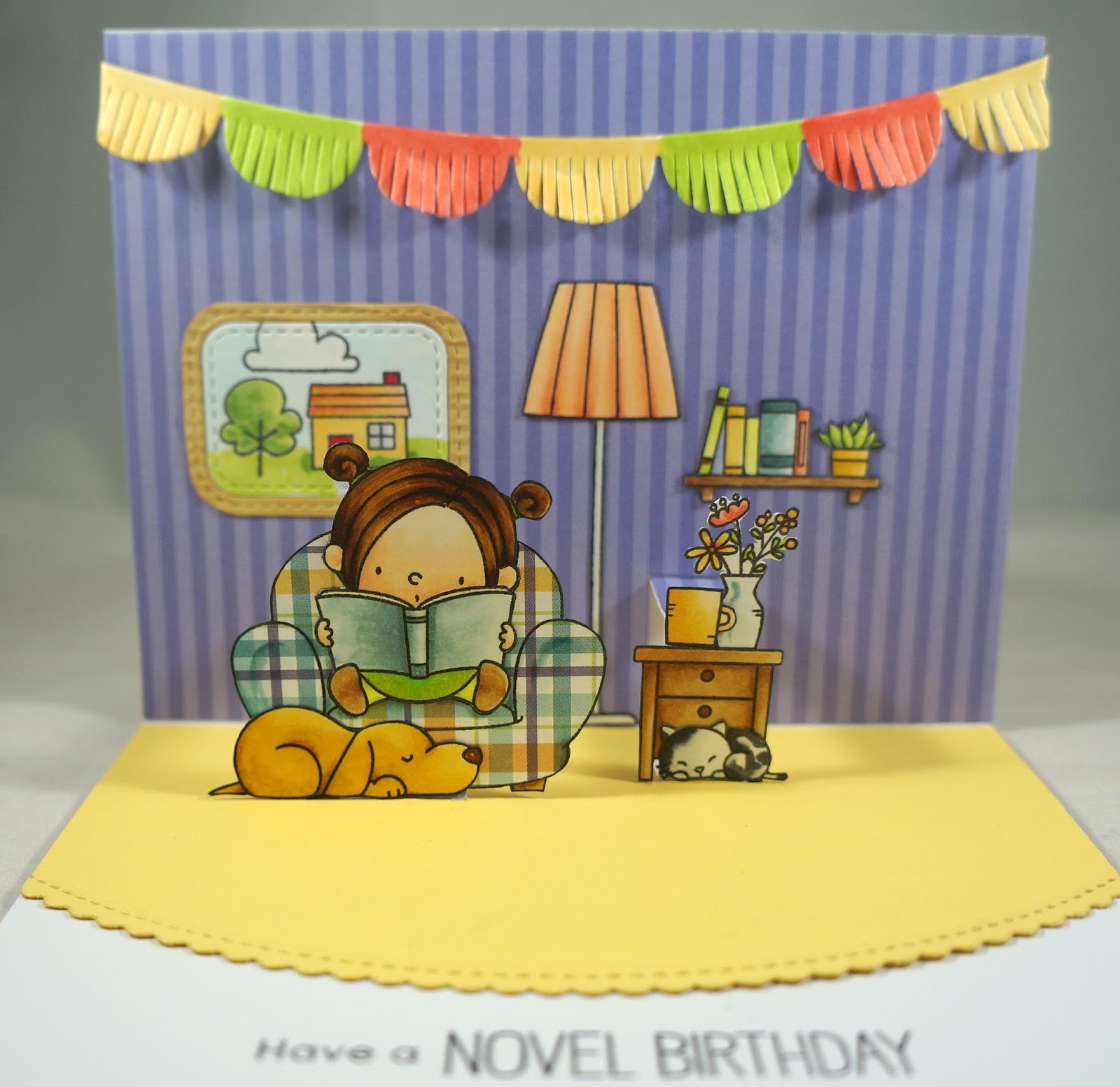 Kara Lynne's Card Designs: A Bookworm Birthday