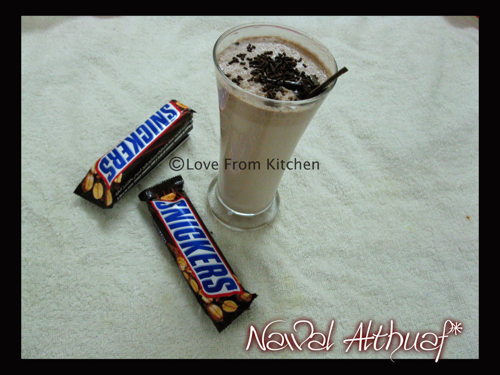 Snickers Shake ~ Love From Kitchen