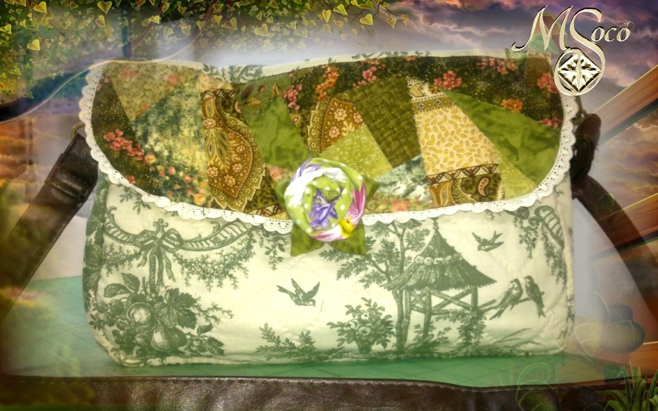 Patchwork Soco: Bolso en verde