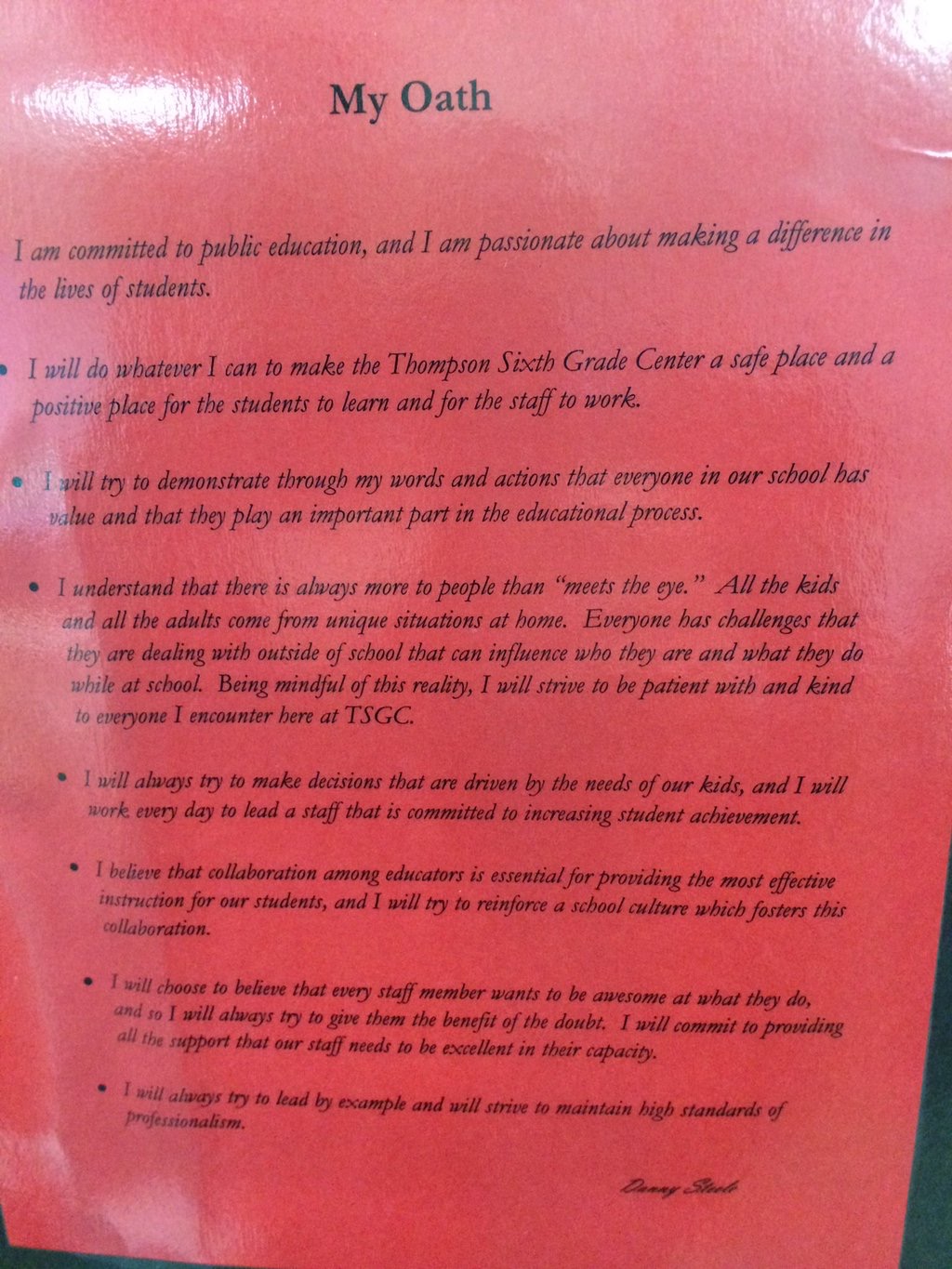 Steele Thoughts: The Power of an Oath