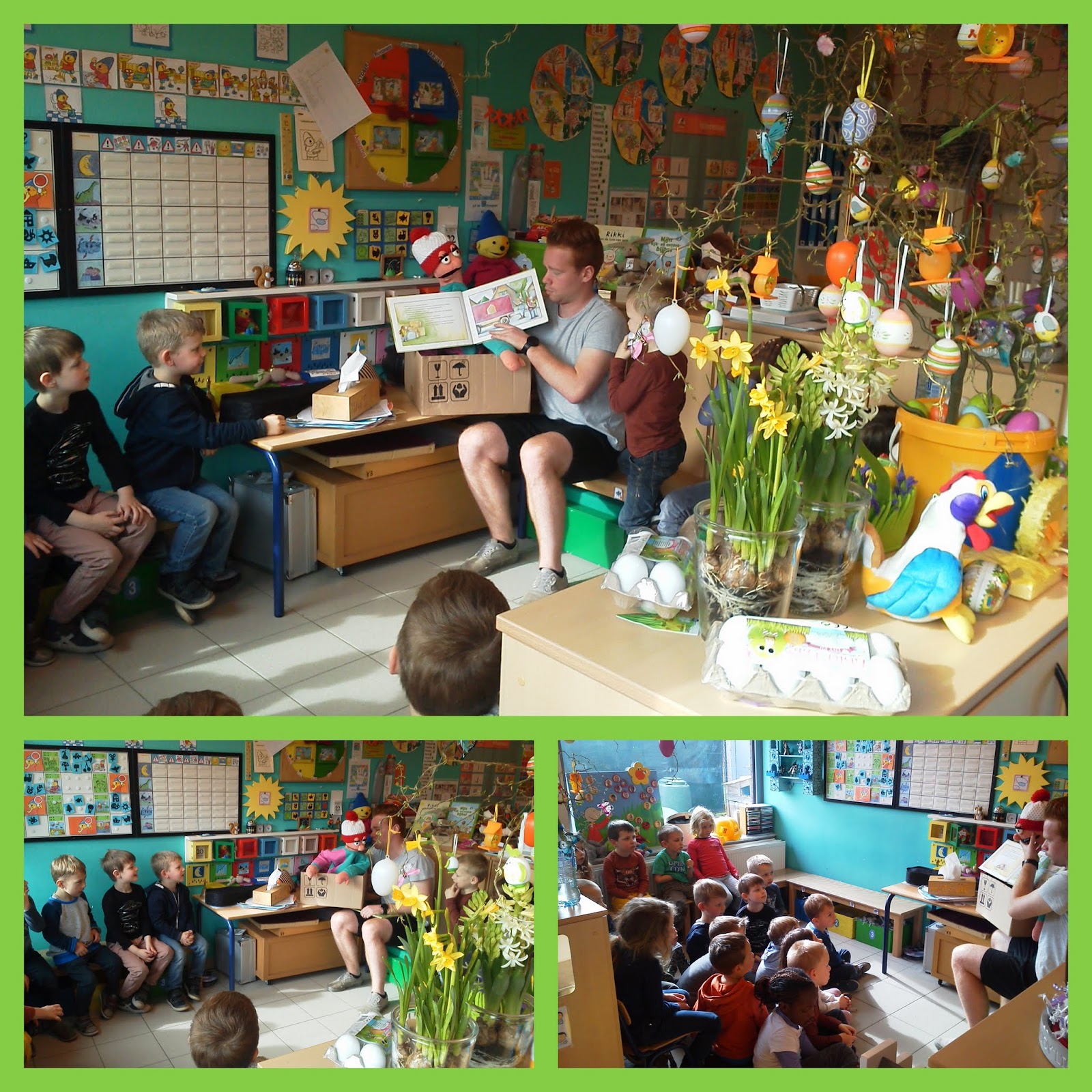 Pompom klas de klinker: thema wonen samen met meester Sander (stage)