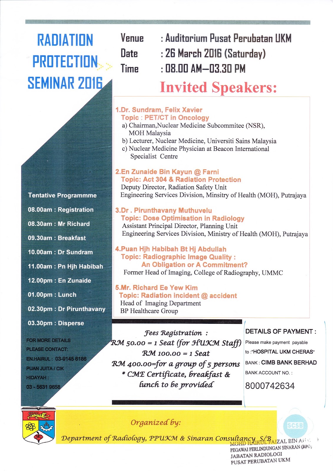 BLOG RADIOLOGI HCTM: Radiation Protection Seminar 2016