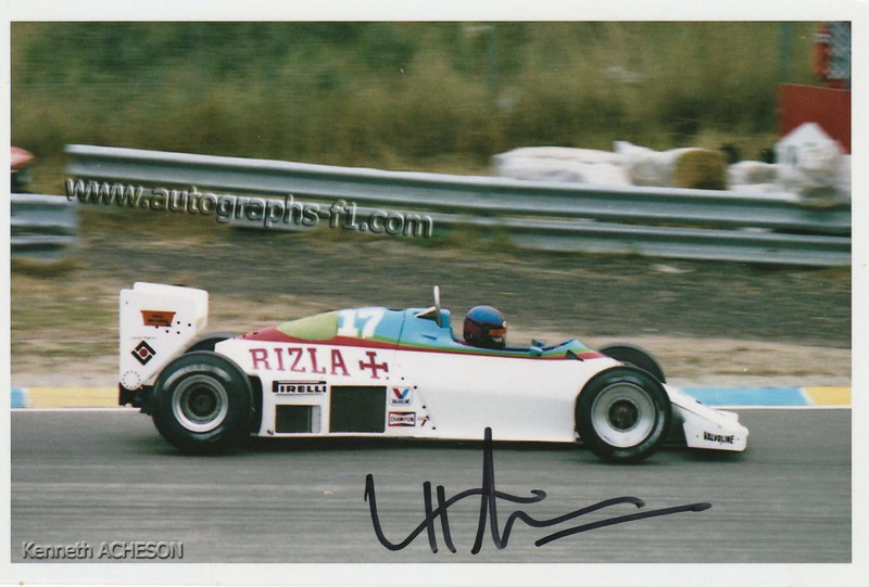 Autographs-F1: Kenneth ACHESON