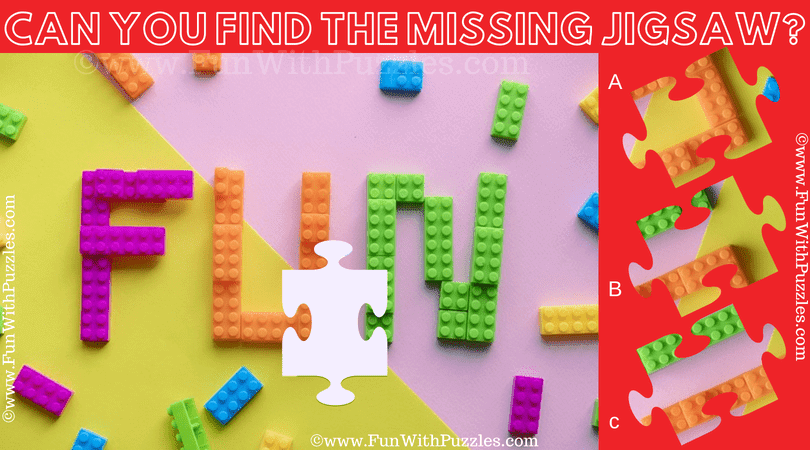 Easy Visual Challenge: Find the Missing Jigsaw Piece!