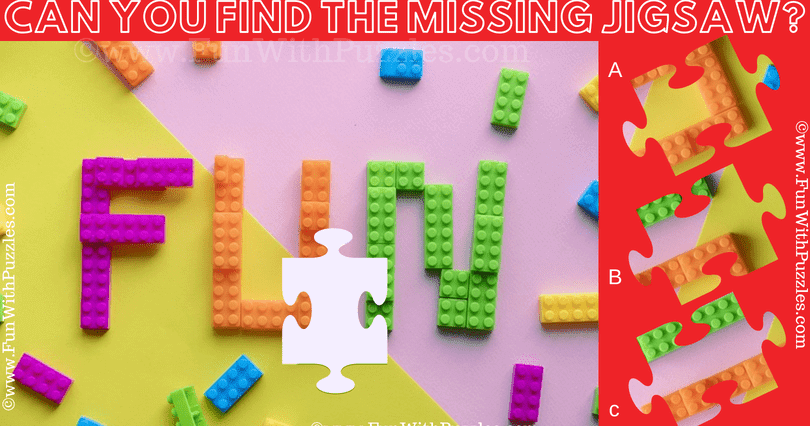 Easy Visual Challenge: Find the Missing Jigsaw Piece!