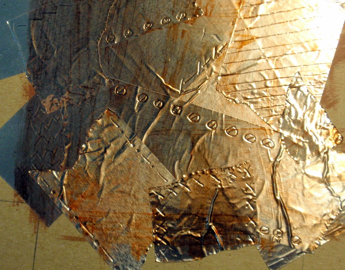 Magic....... resides within: Faux hammered metal Tutorial