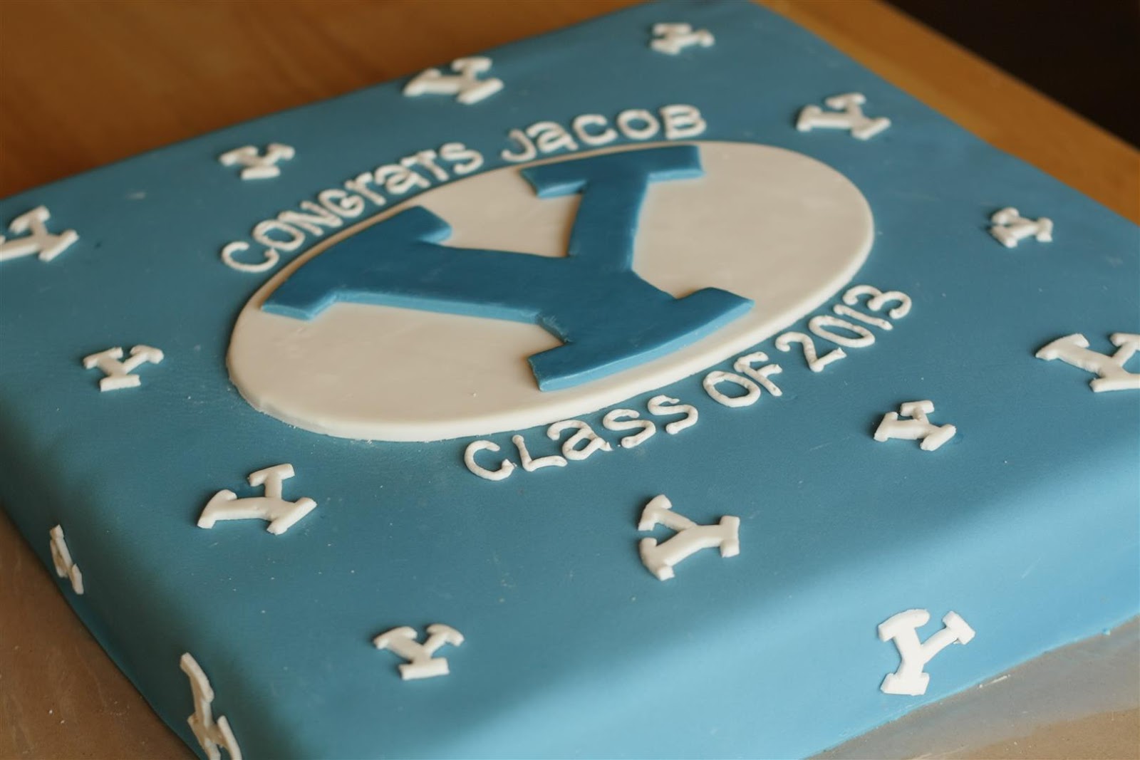 Patty Cakes Bakery: BYU birthday/graduation cake