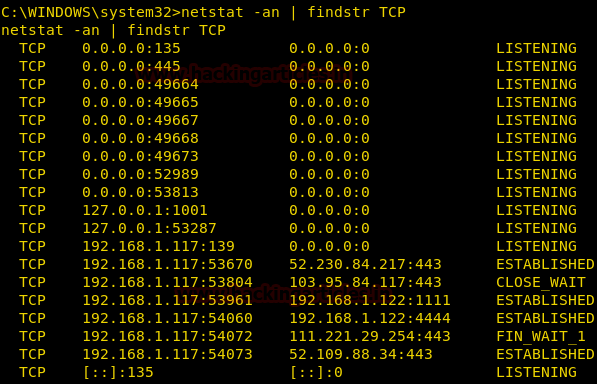 Manual Post Exploitation On Windows Pc Network Command Hacking Articles