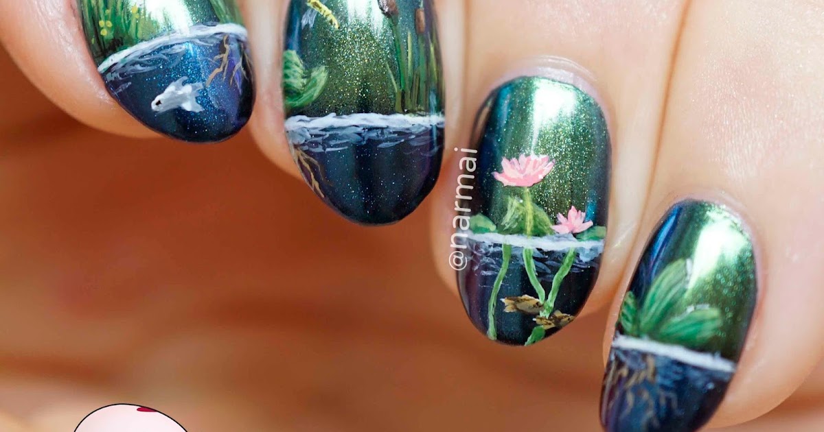 PiggieLuv: Waterfront nail art