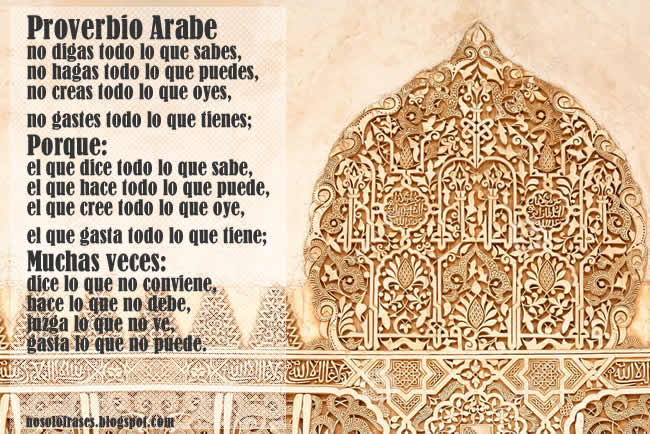 No Solo Frases: Proverbio Árabe