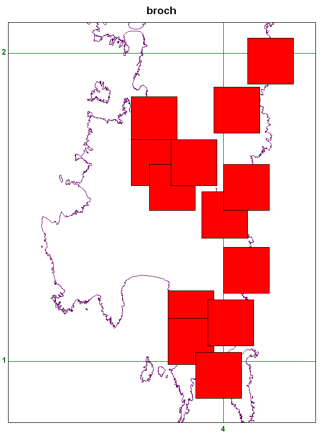 Isle of Skye Broch Baggers: Brochs: size of territory and location
