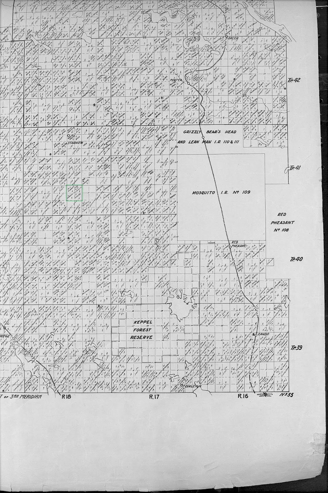 Dodge Family History: Cummins Rural Directory Maps - Saskatchewan, Canada