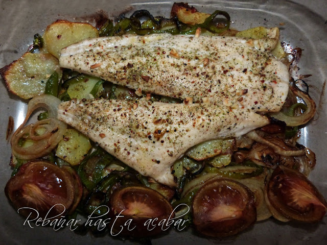 Rebañar hasta acabar: Palometa al horno