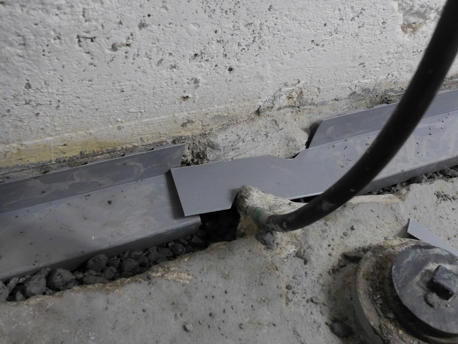 Renovations and Old Houses: Interior Weeping System: Day 3 - Laying ...