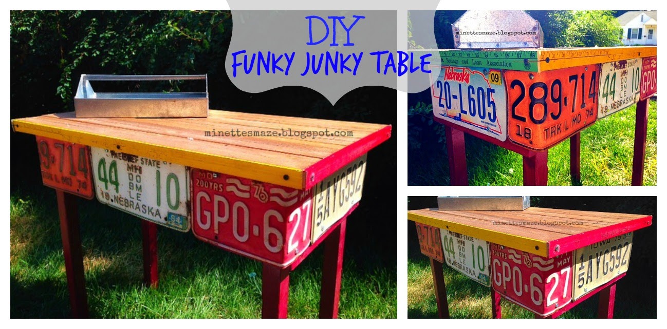 MinettesMaze: Funky Junky Table Upcycle
