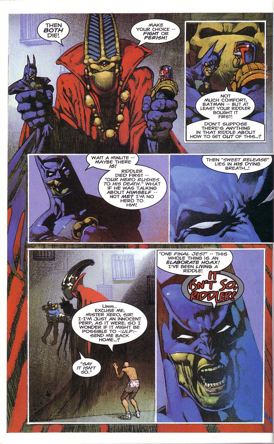 Batman Judge Dredd The Ultimate Riddle Read Batman Judge Dredd The Ultimate Riddle Comic