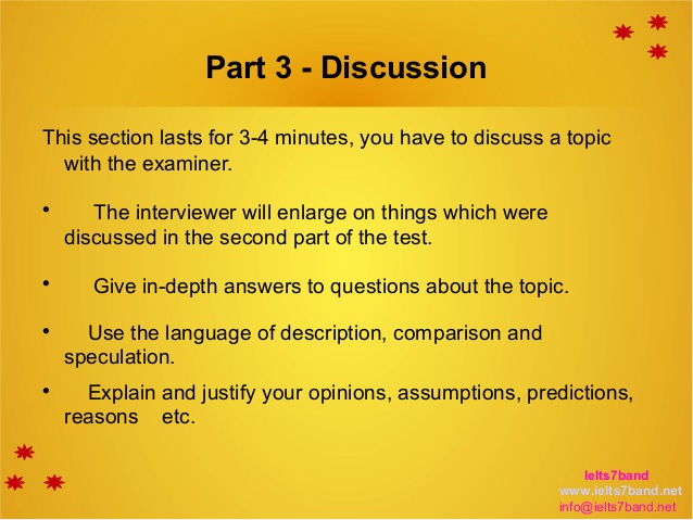 IELTS Speaking part 3 ~ Educational Tips