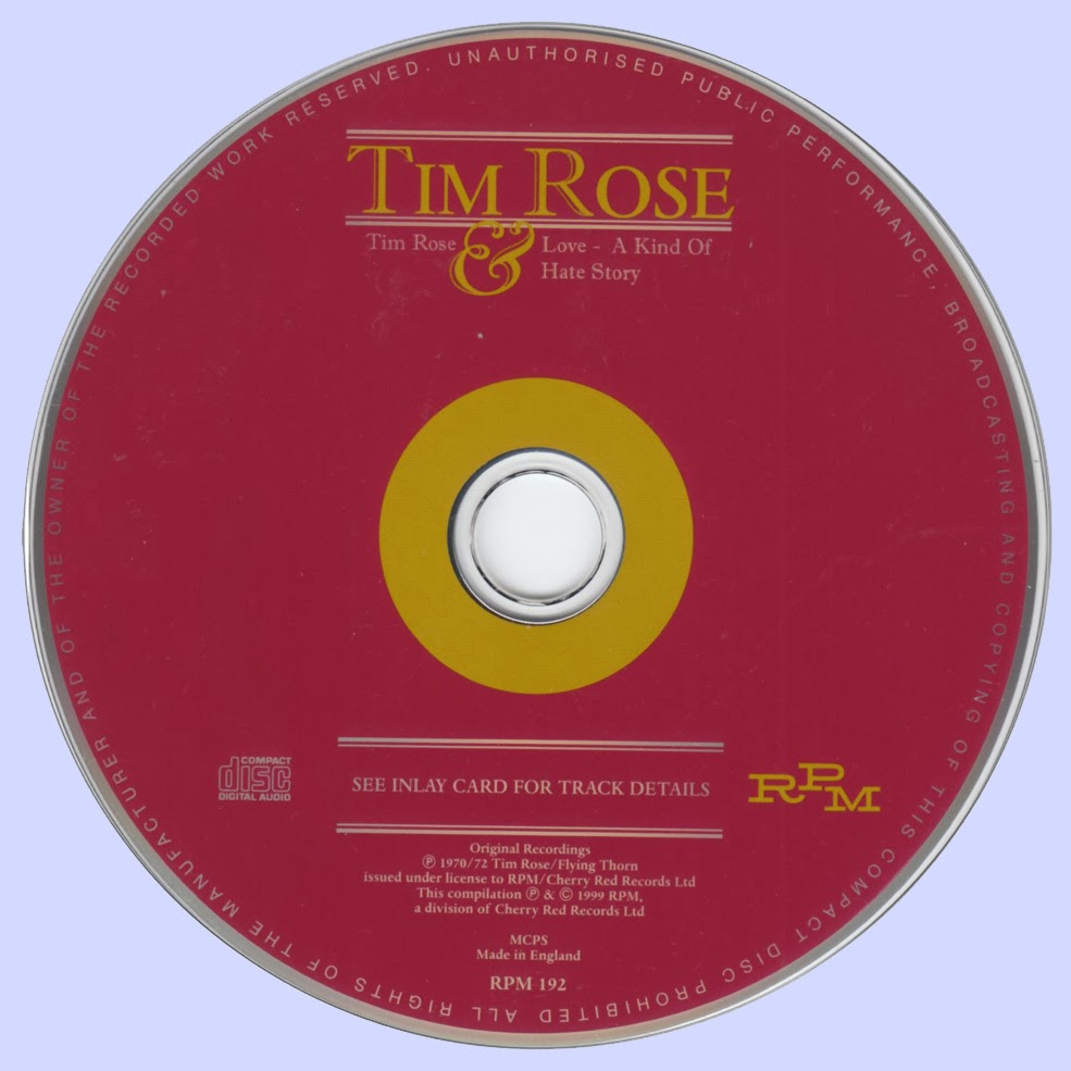 Plain and Fancy: Tim Rose - Tim Rose / Love, A Kind Of Hate Story (1970 ...