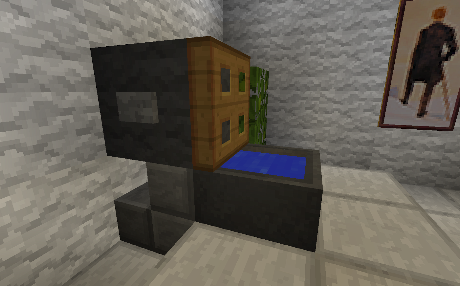 Minecraft Projects: Minecraft Bathroom: with Functional Shower and ...