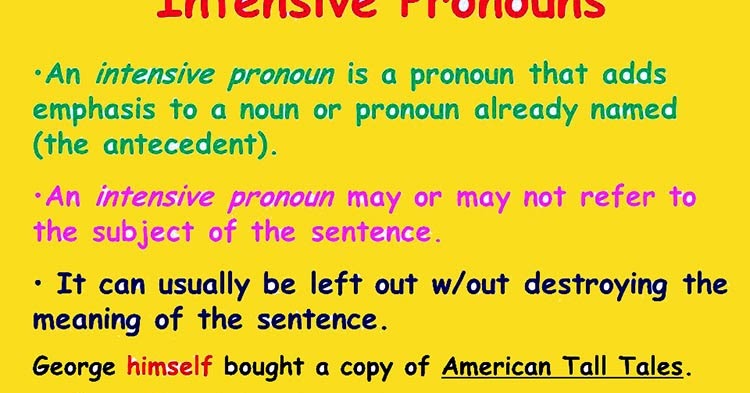 Intensive pronouns (নিবিড় সর্বনাম) - English Grammar A To Z