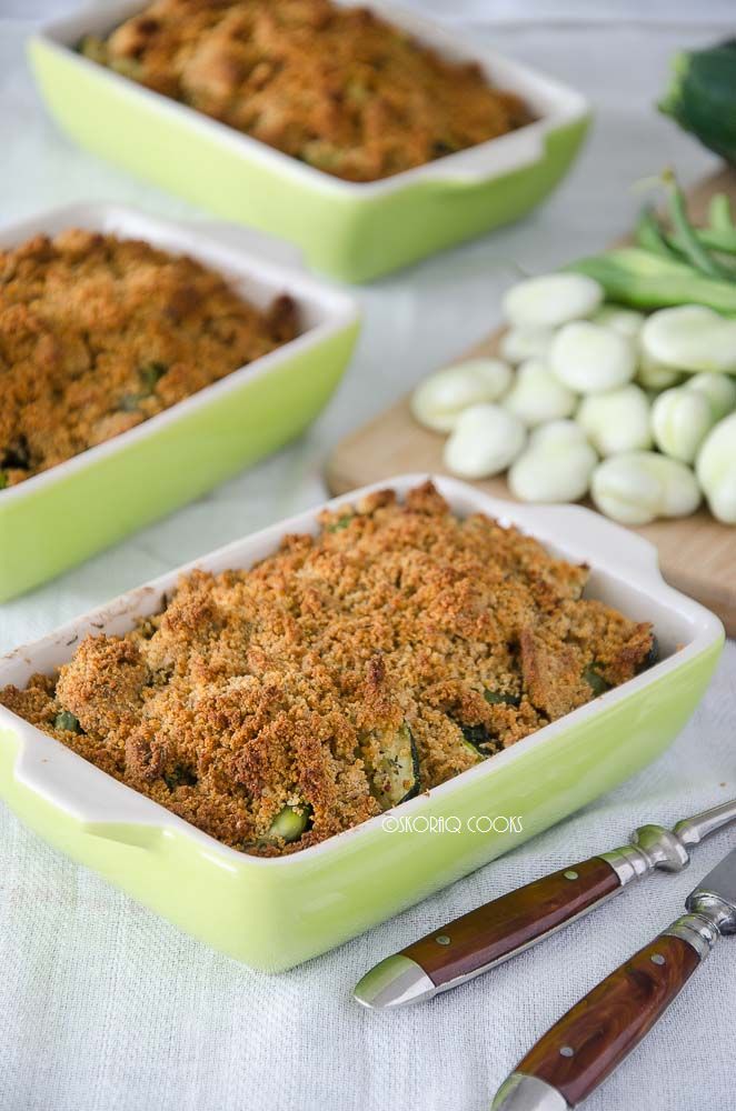skoraq cooks and other stories: Crumble z letnich, zielonych warzyw ...