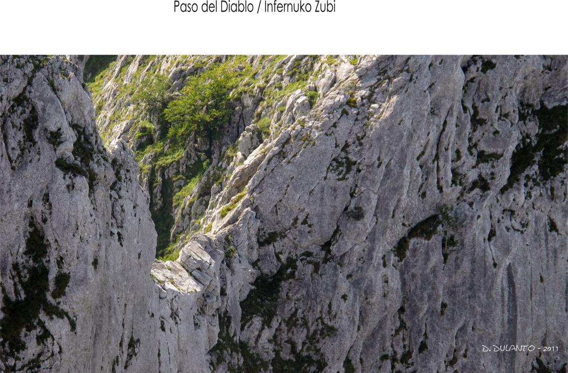 descendedor: ALLUITZ, PASO DEL DIABLO. Duranguesado (Bizkaia)