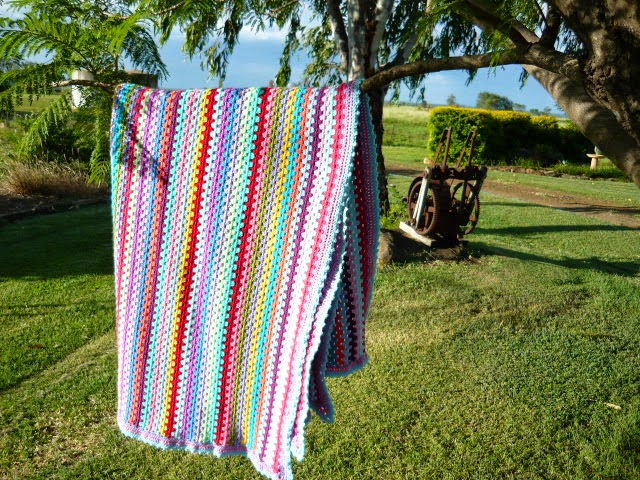 My Granny Stripe Blanket!