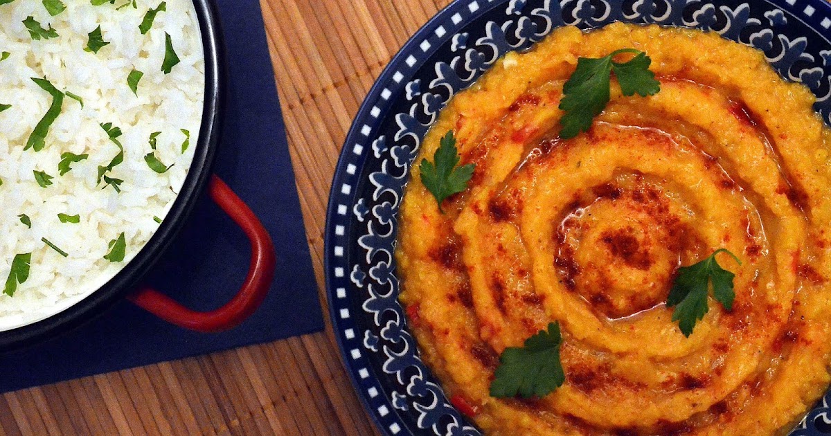 Linte rosie cu orez (de post)