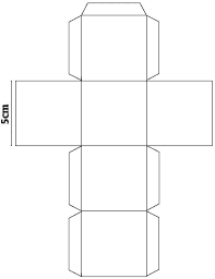 Baú da Web: Cubo, molde para imprimir