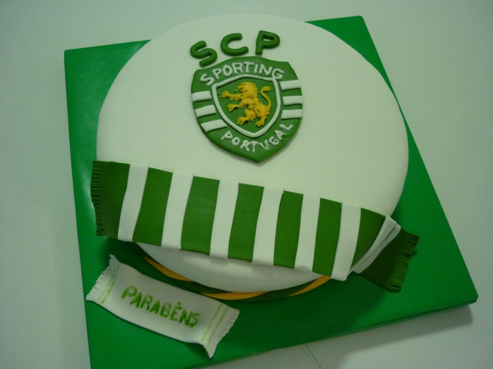 IdeiasDocinhas: Bolo Sporting Clube Portugal