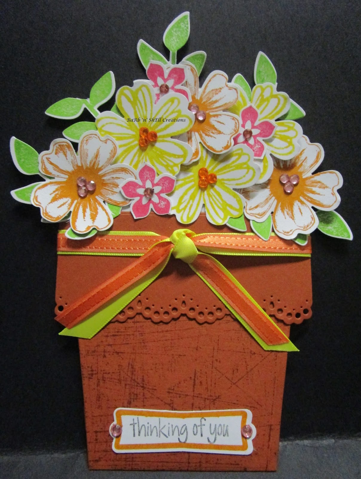 BaRb'n'ShEll Creations: Flower Pot Cards... 1 of 3...