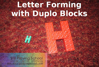 Making Letters with Duplo Blocks | Still Playing School