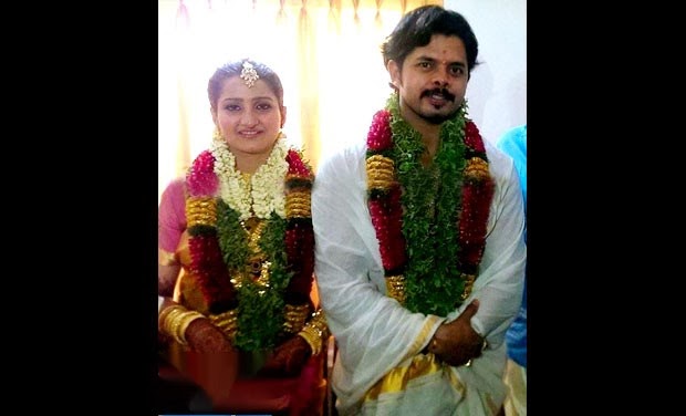 Celebrity Marriage: Sreesanth - Bhuvneshwari Kumari