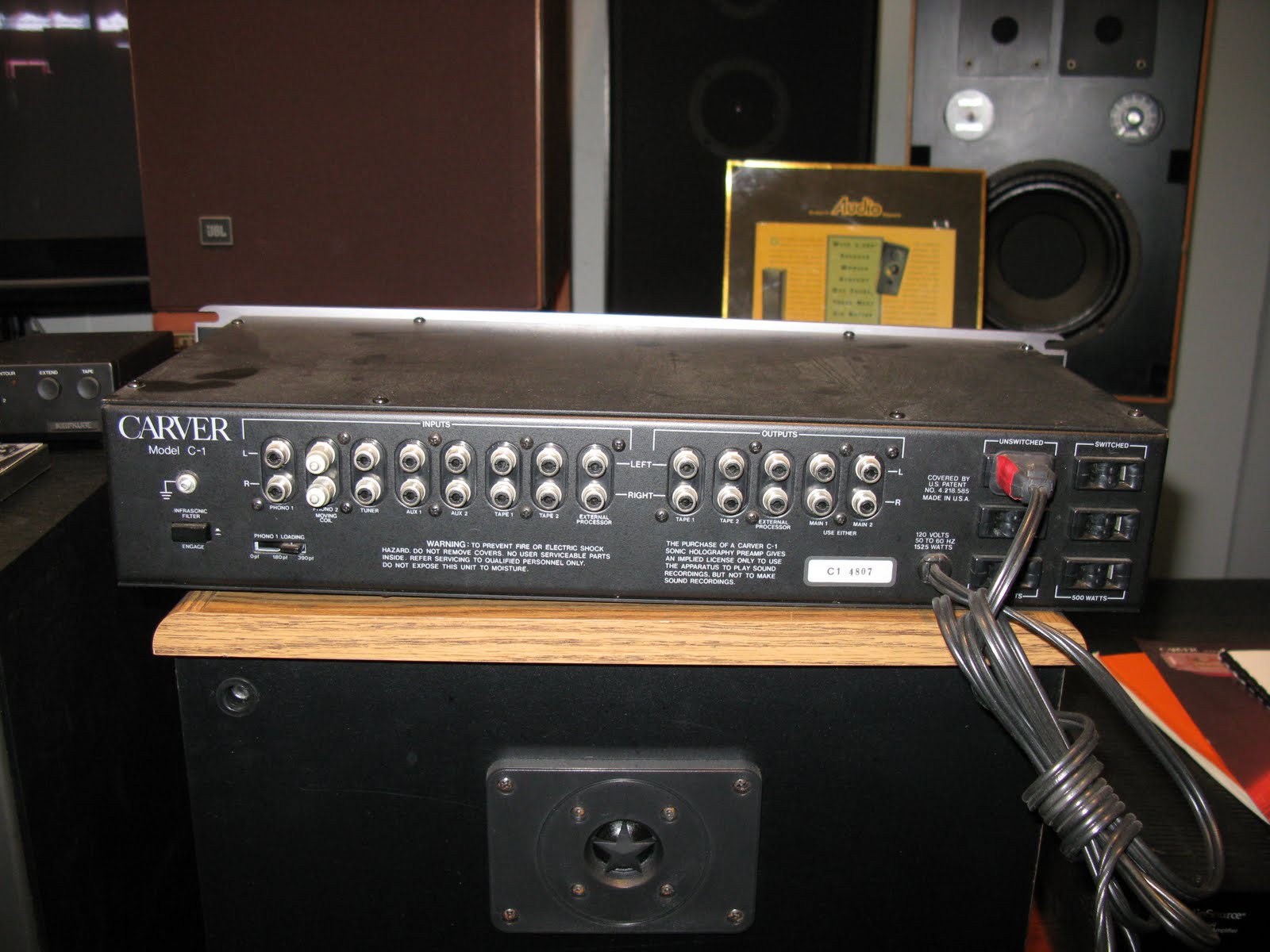 Recycled Stereo Plus: Carver CT-17, Pre-Amp/Tuner, Sonic Holography - $329