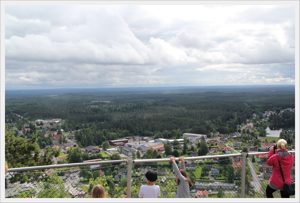 Familjen R på fjället: Semester och besök i Taberg