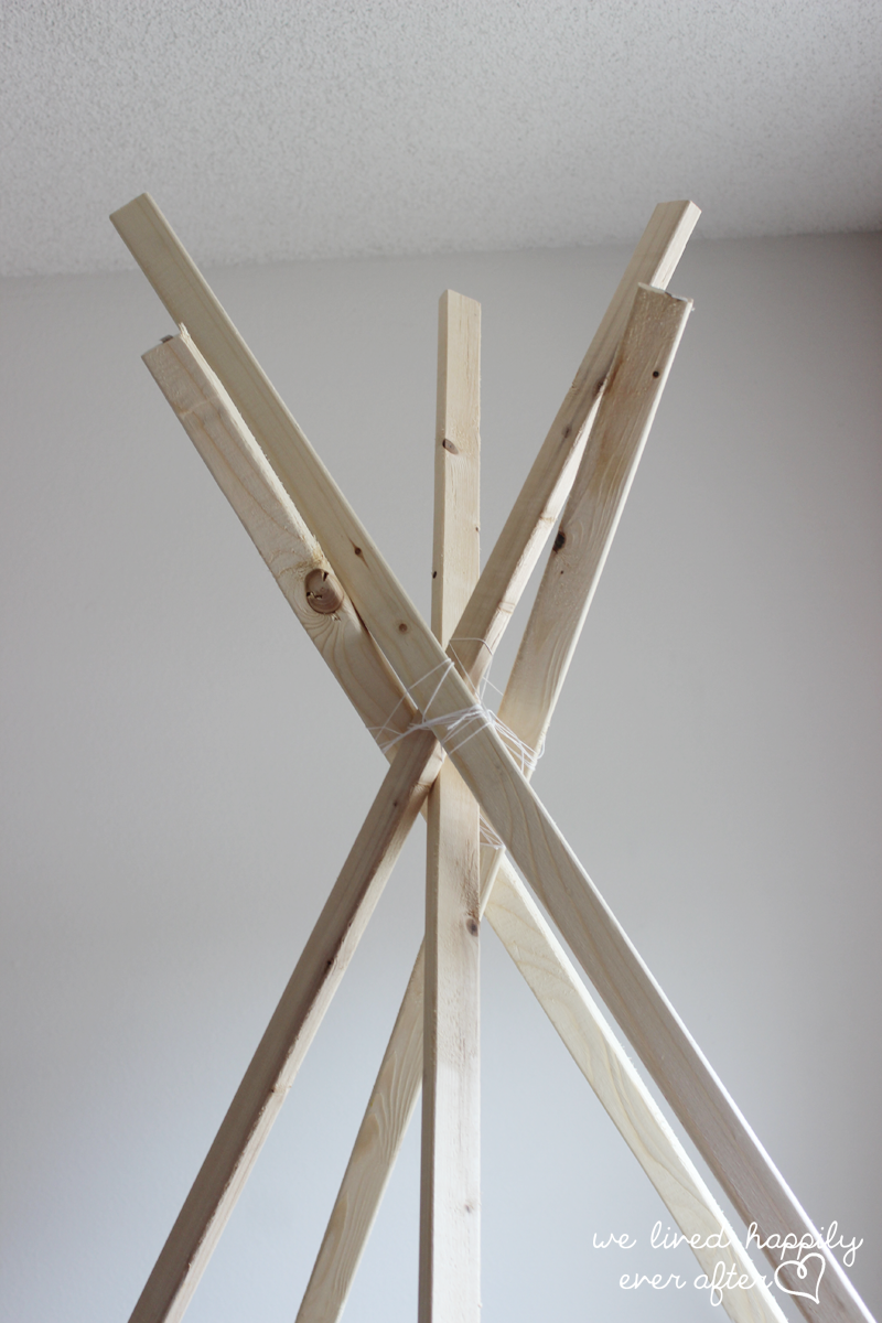 DIY No Sew Teepee for under $30 | We Lived Happily Ever After