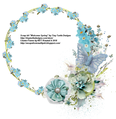 Escape From Reality Blog: FTU Cluster Frames "Welcome Spring"