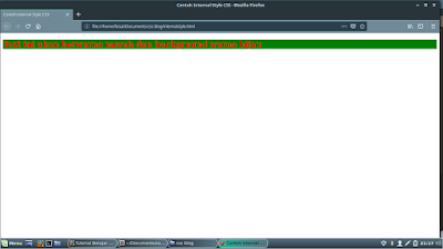 Metode Internal Style CSS - AhmadFaisal_BLC TELKOM