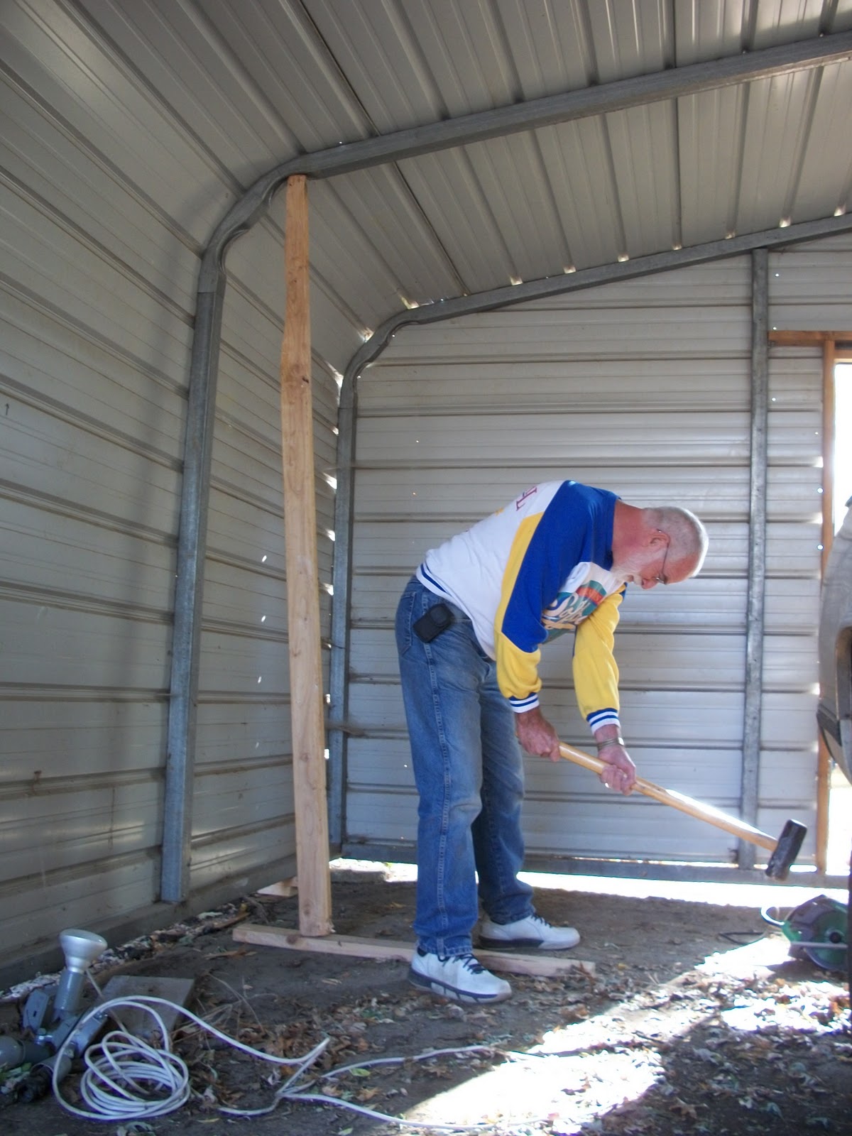 A House and Yard: The Floating Carport! Wait....What?