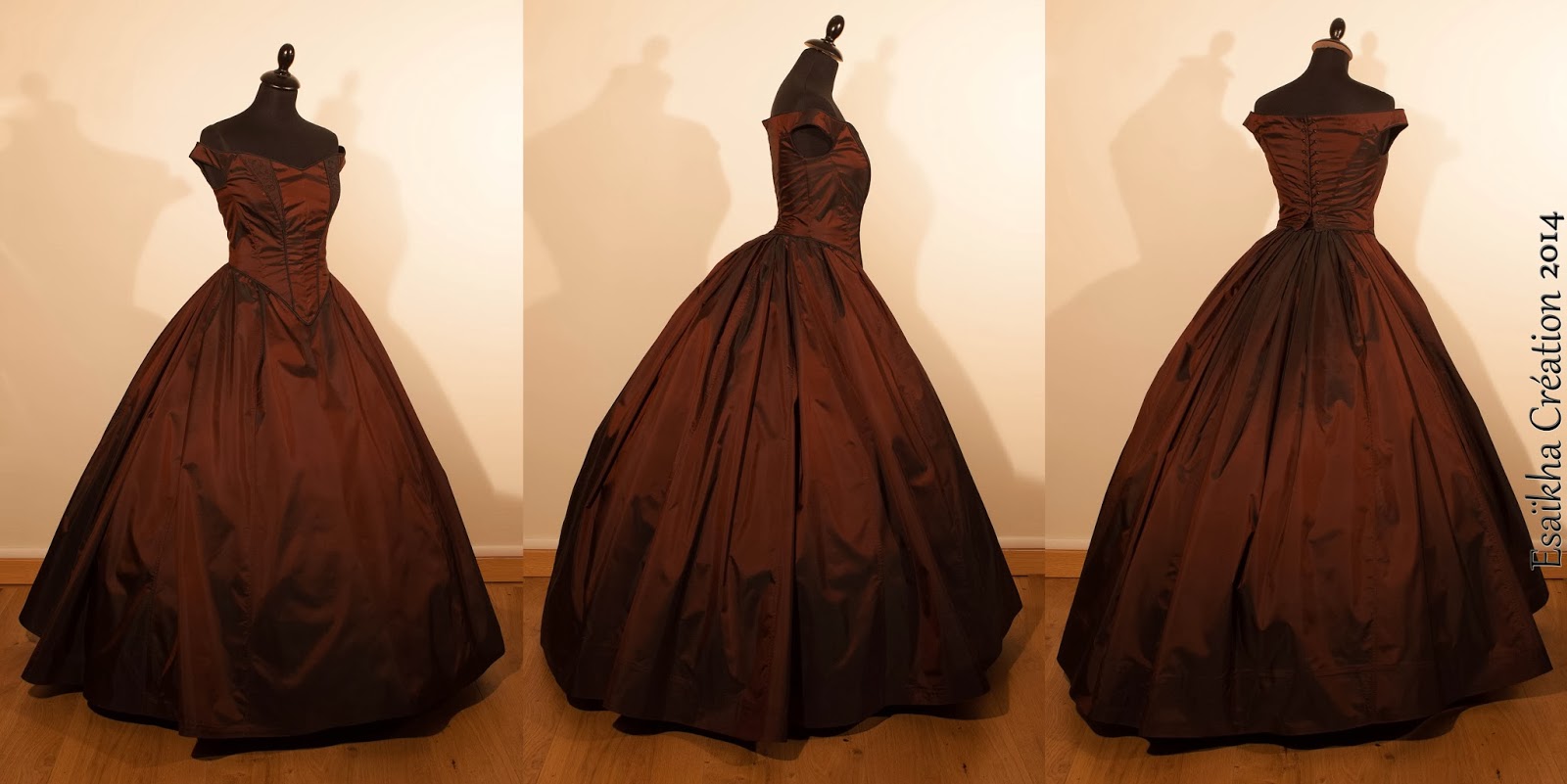 L'Atelier d'Esaïkha Création: XIXe : Robe à crinoline elliptique ...