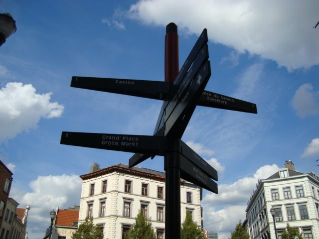 The Sign in Brussels, Belgium by Travel Snapshots