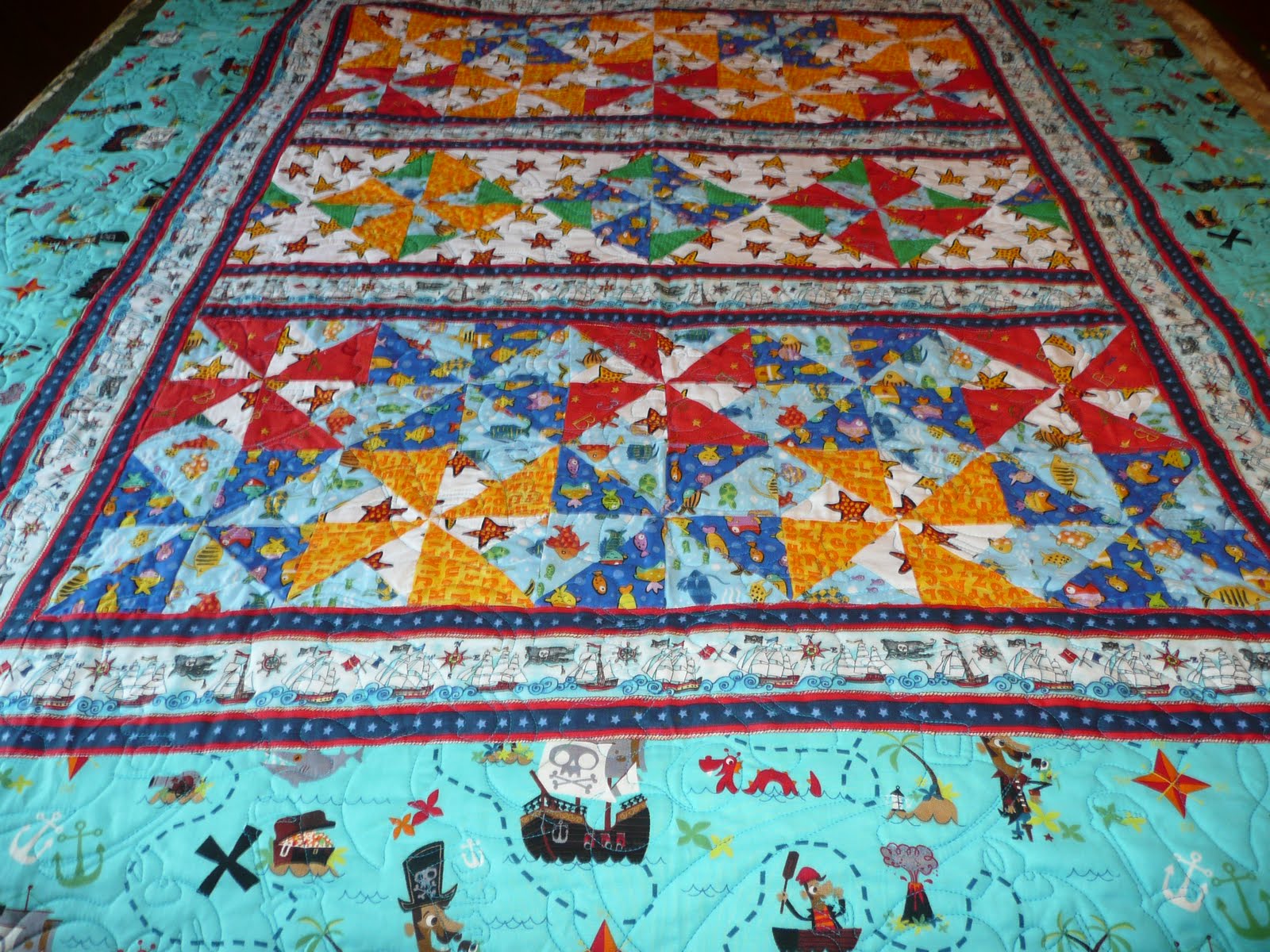 Acorn Ridge Quilting: Bev's Baby Pirate Quilt
