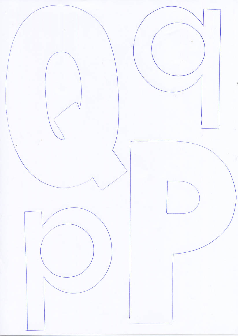 Alfabeto Ilustrado com moldes ~ Atividade para imprimir