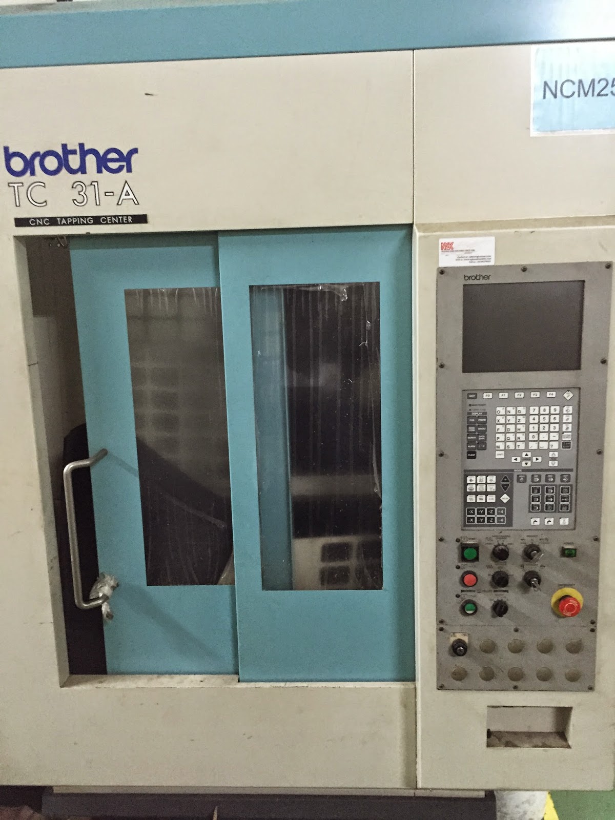 USED AND NEW CNC MACHINE IN SINGAPORE: "BROTHER' USED CNC TAP DRILL MACHINE