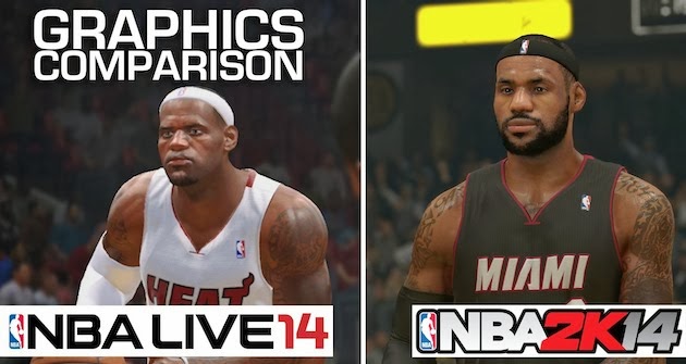 Vídeo compara graficamente NBA 2K14 e NBA Live 14 no PlayStation 4 ...
