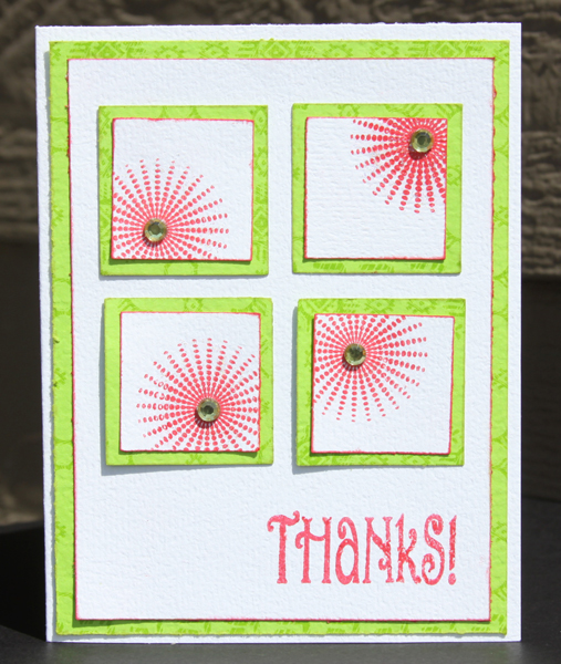 {an instant out of time}: Thanks card featuring myStamp Box!